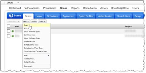 Internal Scanning Using Virtual Scanning Appliance