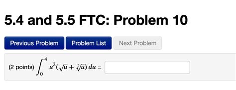 solved 5 4 and 5 5 ftc problem 10 previous problem problem