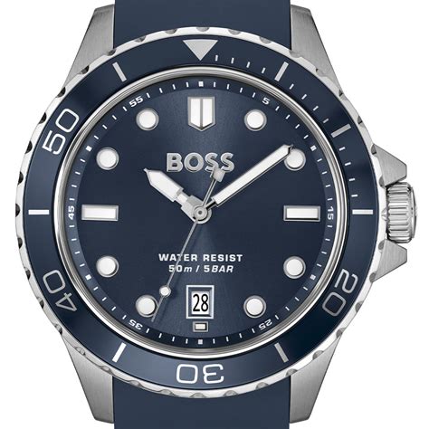 Relógio Hugo Boss Troper Sport Masculino Em Borracha Azul 1514292