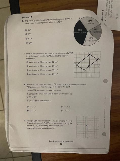 Solved Session The Circle Graph Shows What Quality Chegg