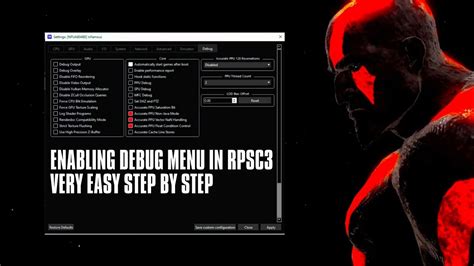 Enabling Debug Menu In RPCS3 The Ultimate Guide Kaptain Emulator YouTube