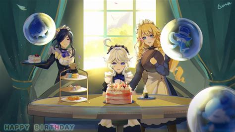 Furina Clorinde And Navia Genshin Impact Drawn By Qise Zhijing Danbooru