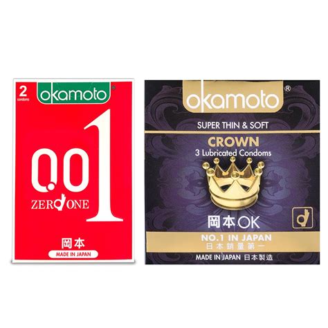 [bundle Of 2] Okamoto 001 Zero One 2s Crown 3s Shopee Singapore