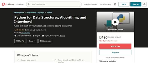 Best Data Structures And Algorithms Courses Udemy