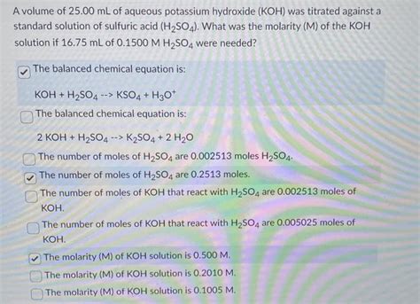 Solved A Volume Of 25 00 Mathrm{~ml} Of Aqueous