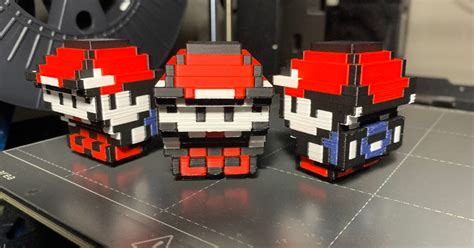 8 Bit Pokémon Trainer By Nicmorgan67 Download Free Stl Model