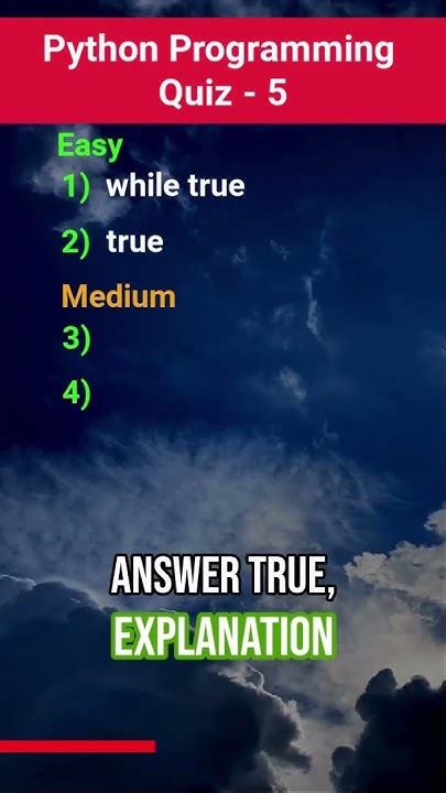 Python Programming Quiz 5 Programmingchallenge Pythonquiz 🐍 🚀