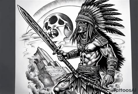 Aztec Sword Tattoo