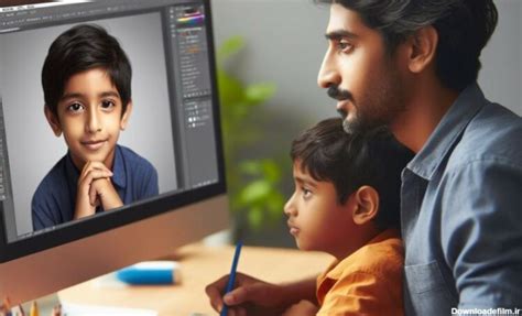 ادیت عکس کودک با فتوشاپ