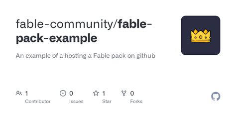 Github Fable Communityfable Pack Example An Example Of A Hosting A