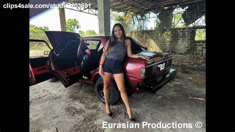 138 Revving Old Corolla In Heels Eurasian Productions Clips4sale