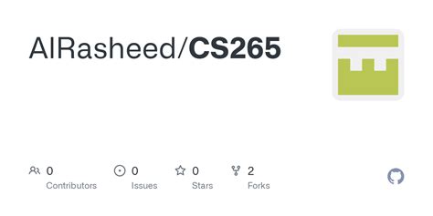 github alrasheed cs265