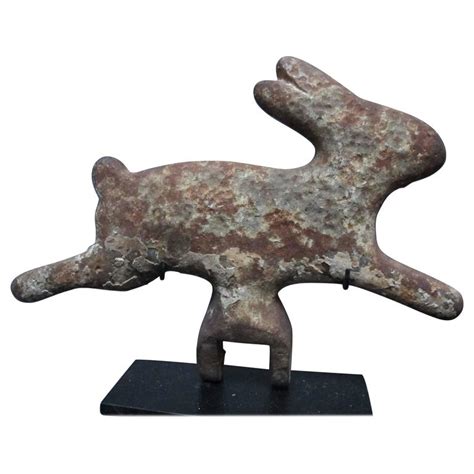 cast iron rabbit carnival arcade shooting gallery target at 1stdibs
