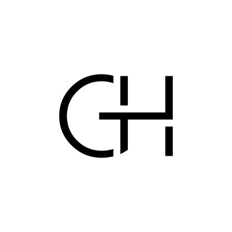 Initial Gh Cth Monogram Logo Design Icon Template Element Stock Vector Vector Art At