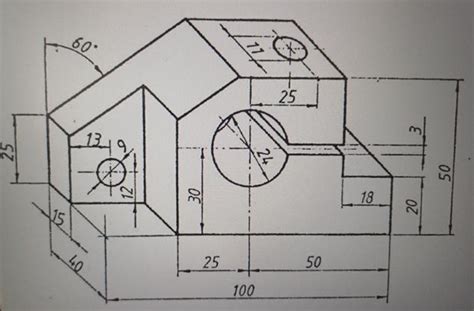 Solved Please Draw This 3rd Angle View Thank You