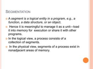 Paging Segmentation Segment With Paging PPTX