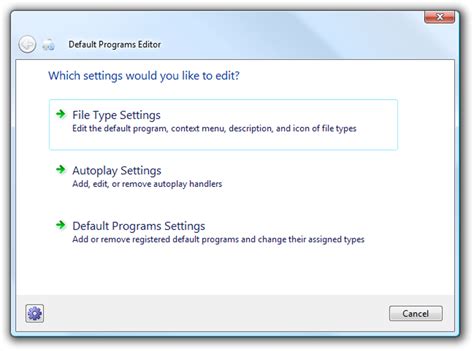Default Programs Editor Download