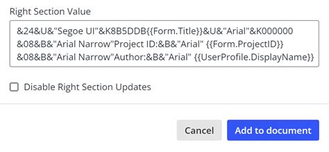 How To Set The Header Or Footer Of A Spreadsheet Templafy Help Center