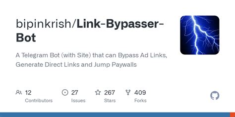 Github Bipinkrishlink Bypasser Bot A Telegram Bot With Site That