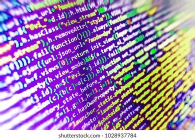 Closeup Java Script Css Html Code Stock Photo Edit Now