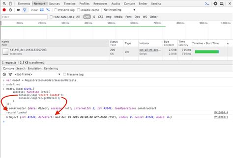Javascript Extjs Model Load Gets Error Invalid Record Id Returned