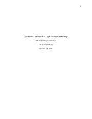Case Study Waterfall Vs Agile Docx Case Study Waterfall Vs Agile Development