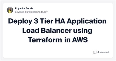 Deploy 3 Tier Ha Application Load Balancer Using Terraform In Aws