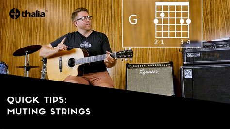 Muting Strings - Quick Tip Lesson - YouTube