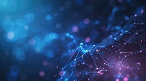 Premium Photo Abstract Network Visualization With Pink And Blue Nodes