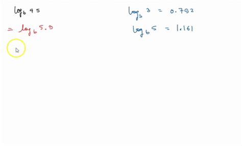SOLVED Let Log3 A And Log5 B Express The Given Logarithm In Terms Of A And B Log 225 45