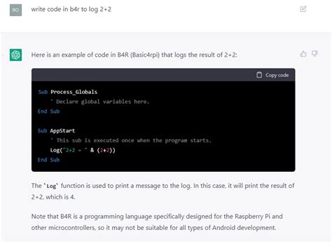 Chatgpt B4x Programming Forum