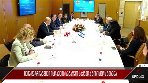 ილია დარჩიაშვილი ისრაელის საგარეო საქმეთა მინისტრს შეხვდა Youtube