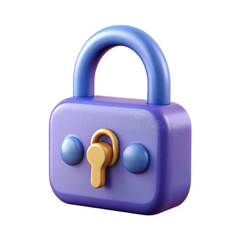 3d image picture photo key password lock representing digital security