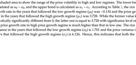 The Parameter Estimates Of The Regime Switching Model For Rice Wheat