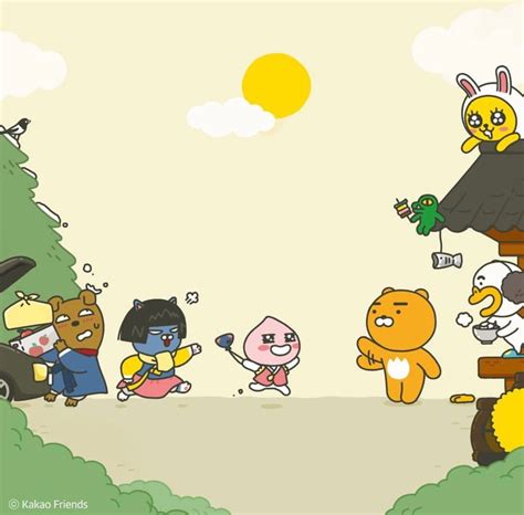 카카오프렌즈 카카오프렌즈 귀여운 그림 일러스트레이션