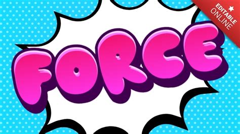 Force Text Effect Generator