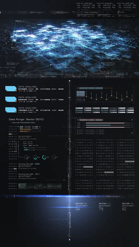 Futuristic Quantum Computing Simulation Behance