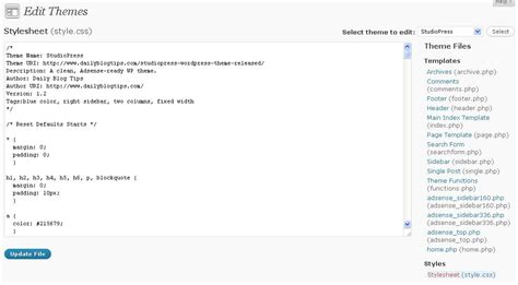 How To Directly Edit Wordpress Themes Flame Scorpion