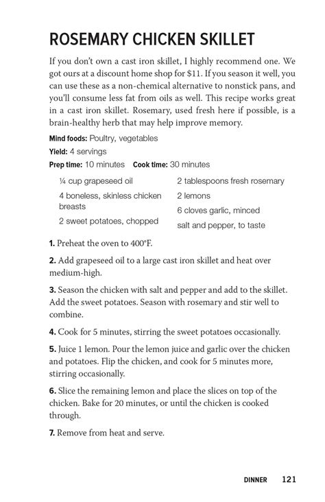 The Mind Diet Cookbook Book By Kristin Diversi Official Publisher