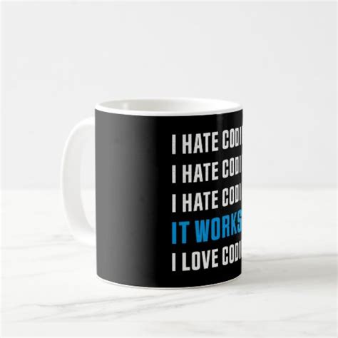 I Hate Coding Funny T For Programmer Coffee Mug Zazzle