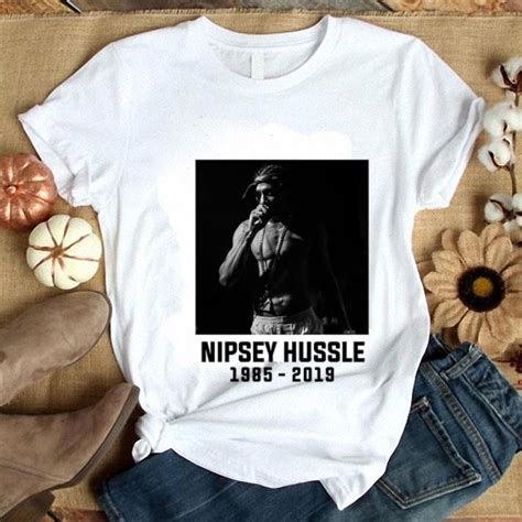Hip Hop Fan Pray For Nipsey Hussle Rip 1985 2019 Respect Him Shirt Hoodie Sweater Longsleeve
