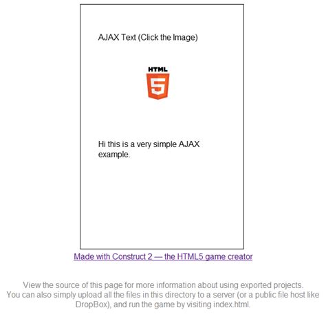 Ajax Example With Construct 2 Free Tutorial