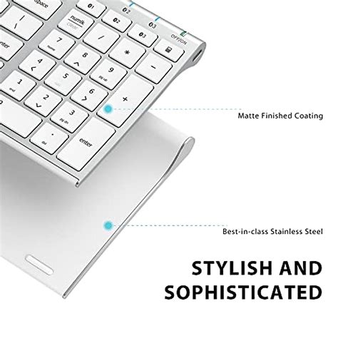 Iclever Bk10 Bluetooth Keyboard Wireless Bluetooth Keyboard Rechargeable Bluetooth 5 1 Multi