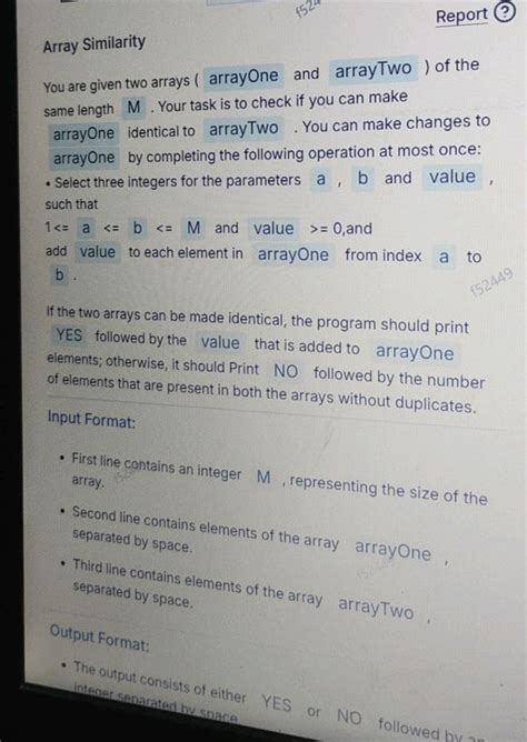 Array SimilarityYou Are Given Two Arrays StudyX
