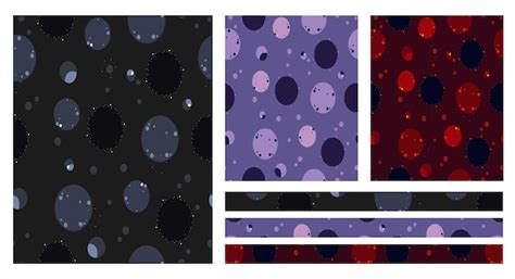 premium vector seamless geometric pattern of circles of different