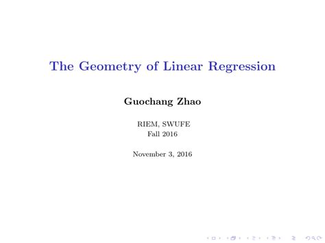 Geometry Of Linear Regression Vector Spaces And Pythagoras