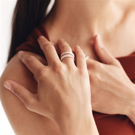 contrast extended ring ola 3d printed jewelry