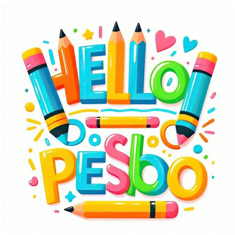The Image Is A Cheerful And Colorful Welcome To Preschool Graphic It