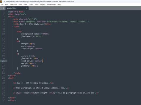 html css frontenddeveloper webdesign day3 womenintech learningjourney r thenmozhi