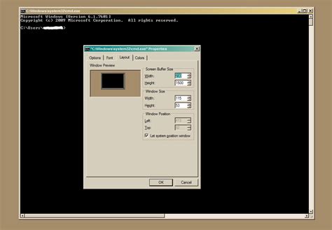 How To Change Screen Buffer Size In Windows Command Prompt From Batch Script Stack Overflow